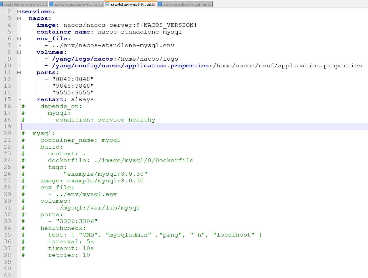 [Nacos-Docker Compose]load jdbc.properties error · Issue #9337 · alibaba/nacos · GitHub
